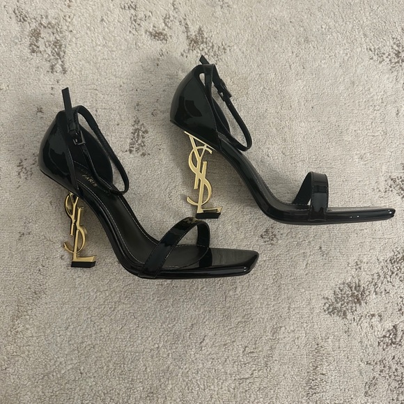 Saint Laurent | Shoes | Ysl Saint Laurent Opyum Heel Sandals Patent ...